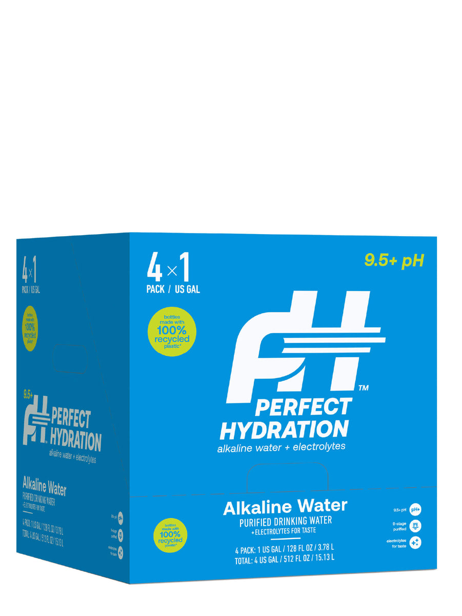 4-pack 1 Gallon Bottles of Alkaline Water – Perfect Hydration Alkaline ...